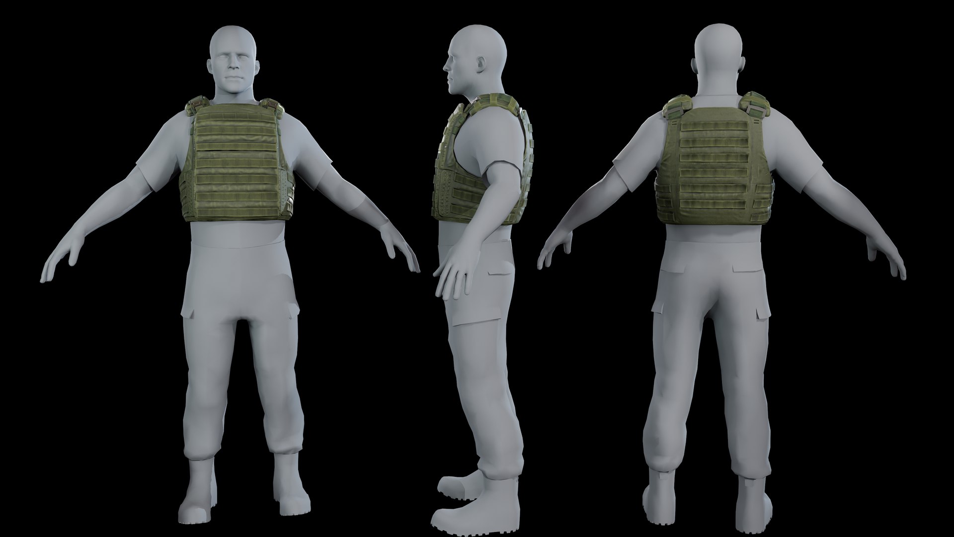 3D Flak Vest Model - TurboSquid 2132323