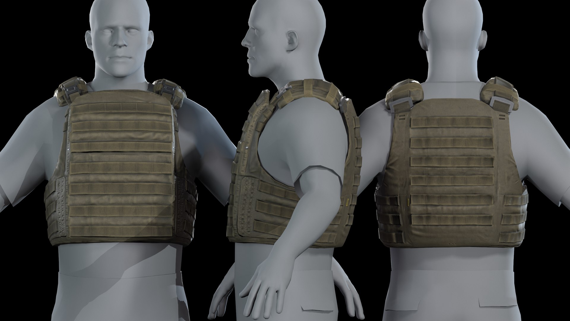 3D Flak Vest Model - TurboSquid 2132323