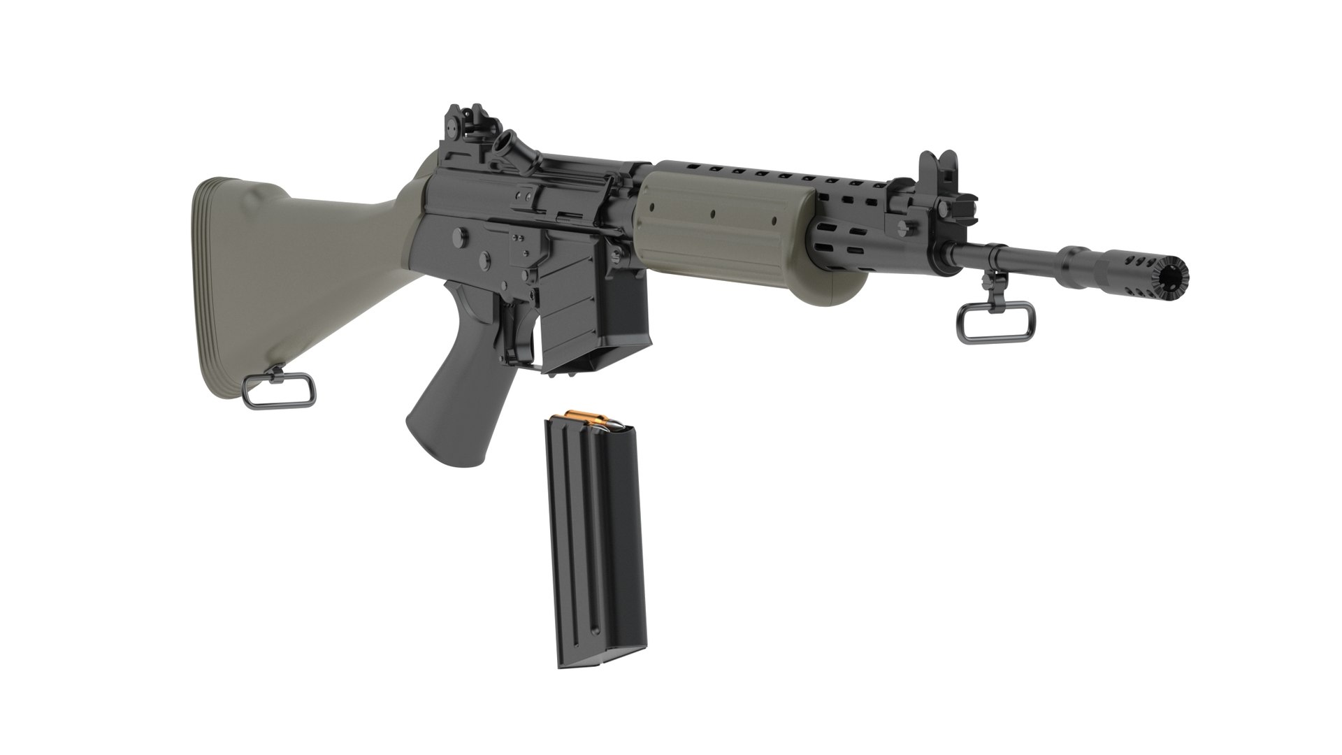 FN CAL Model - TurboSquid 1754636