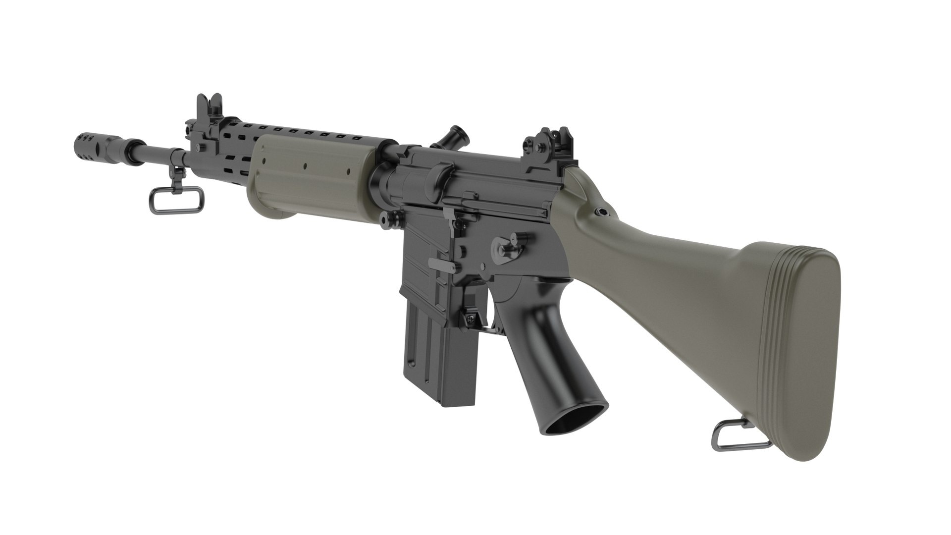 FN CAL Model - TurboSquid 1754636