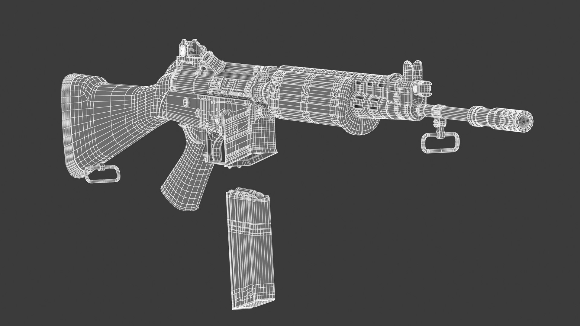 FN CAL Model - TurboSquid 1754636