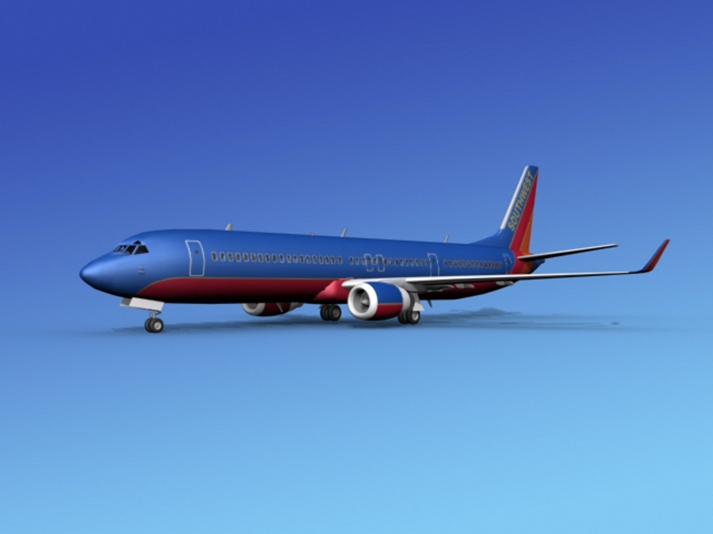 737-900er 737 Airplane 737-900 3d Model