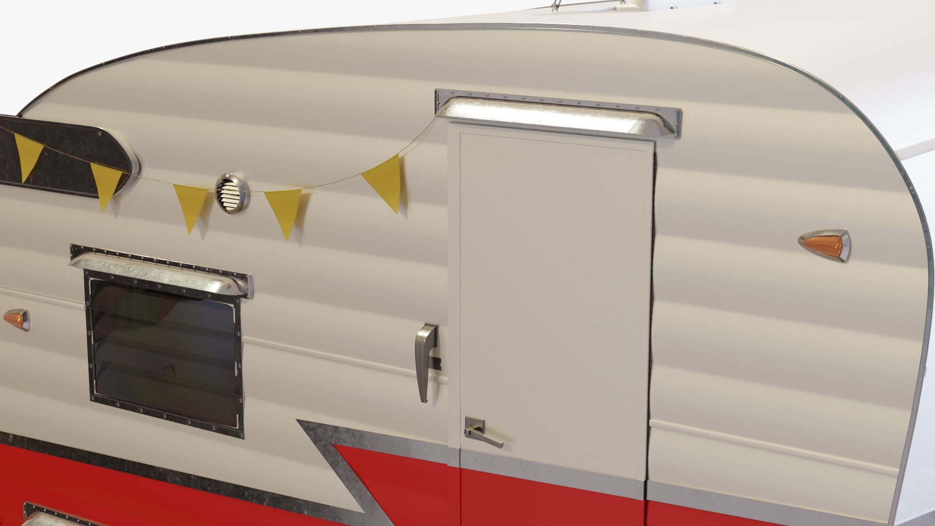 3d Retro Trailer Shasta Model