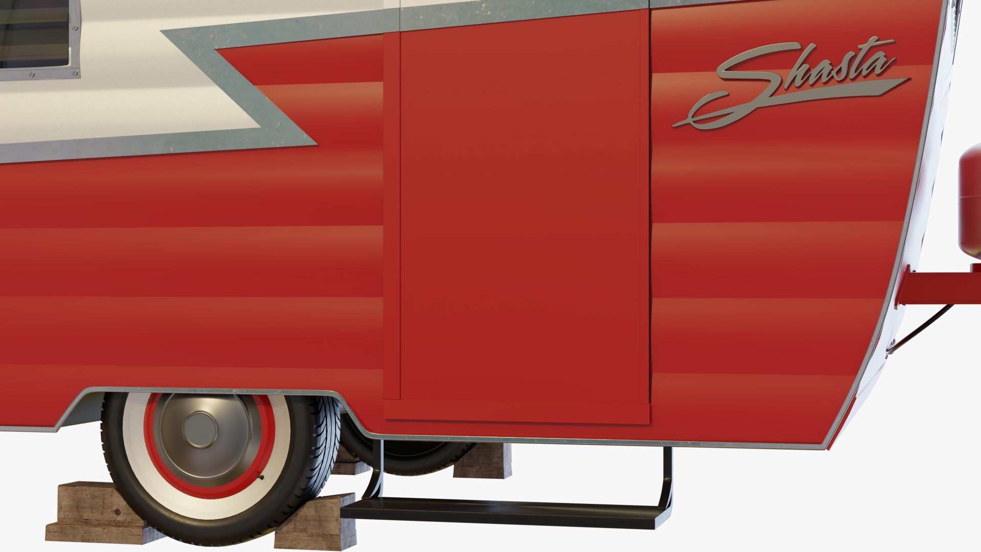 3d Retro Trailer Shasta Model