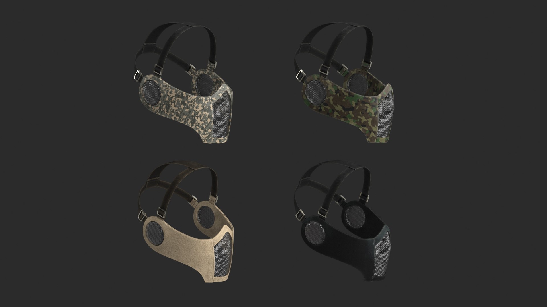 Tactical Ear Protection Mask 3D - TurboSquid 2130744