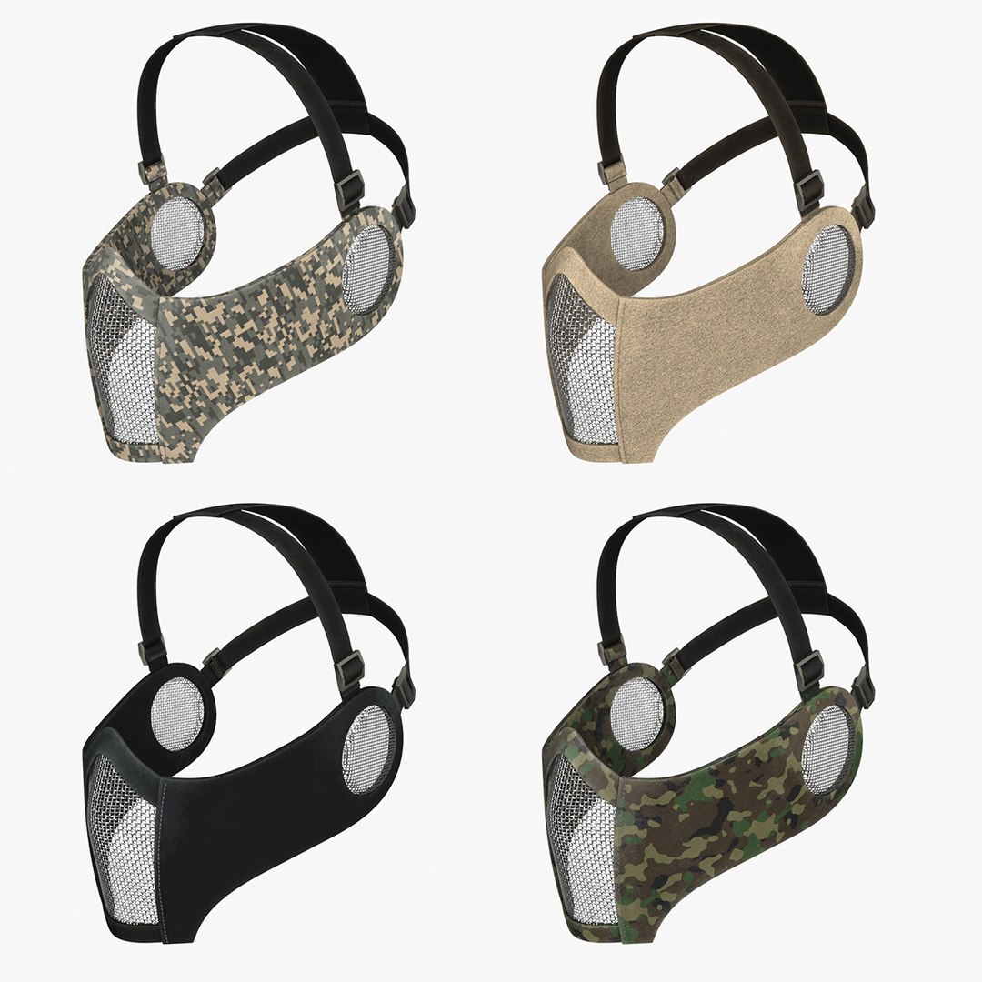 Tactical Ear Protection Mask 3D - TurboSquid 2130744