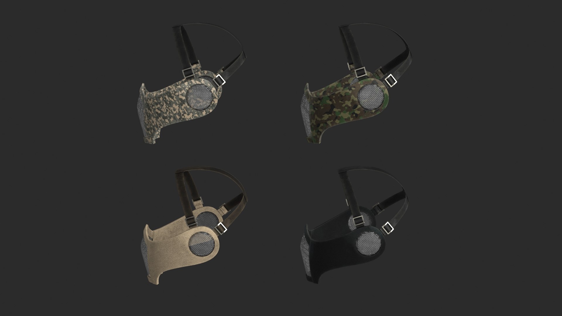 Tactical Ear Protection Mask 3D - TurboSquid 2130744