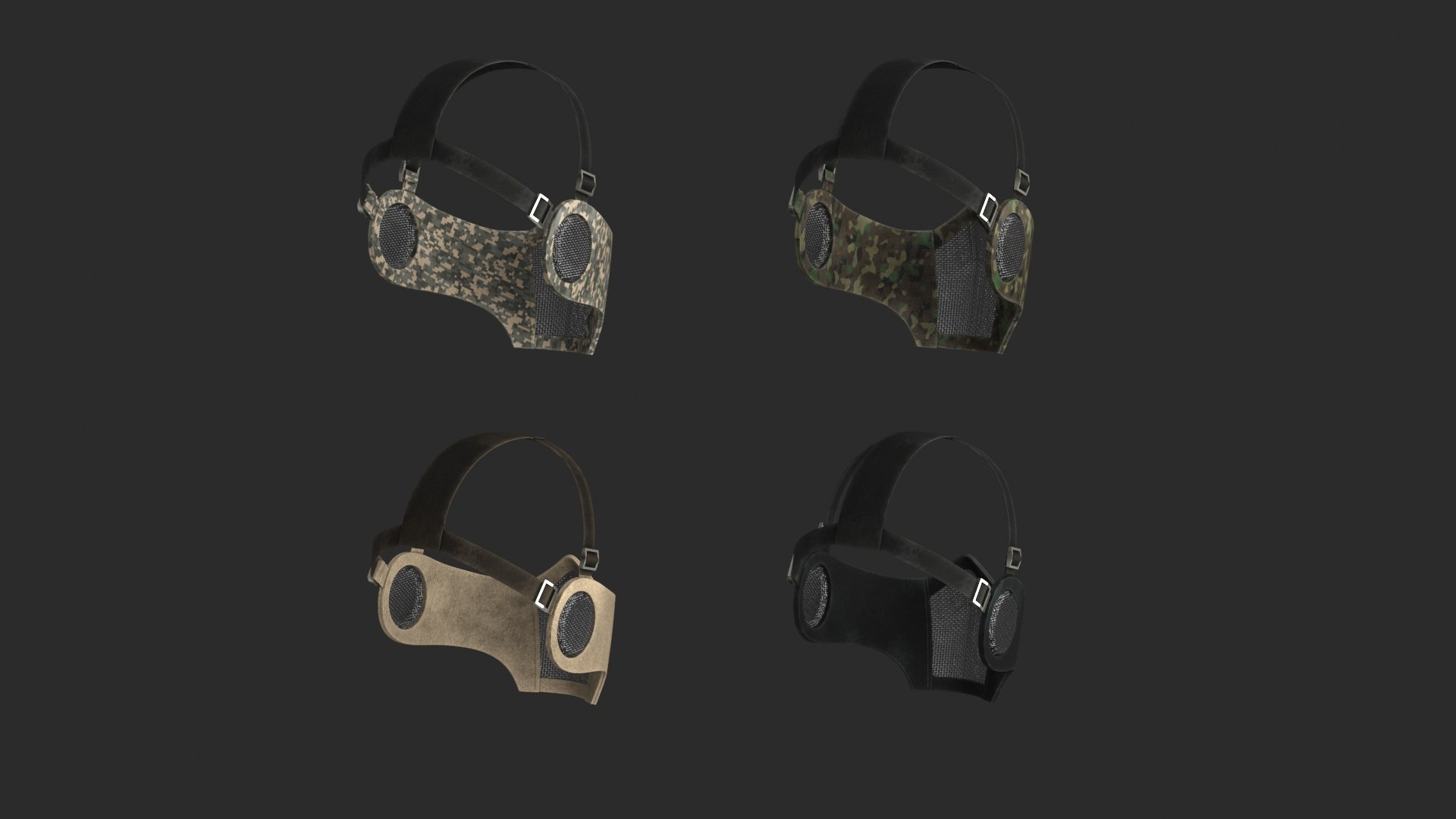 Tactical Ear Protection Mask 3D - TurboSquid 2130744