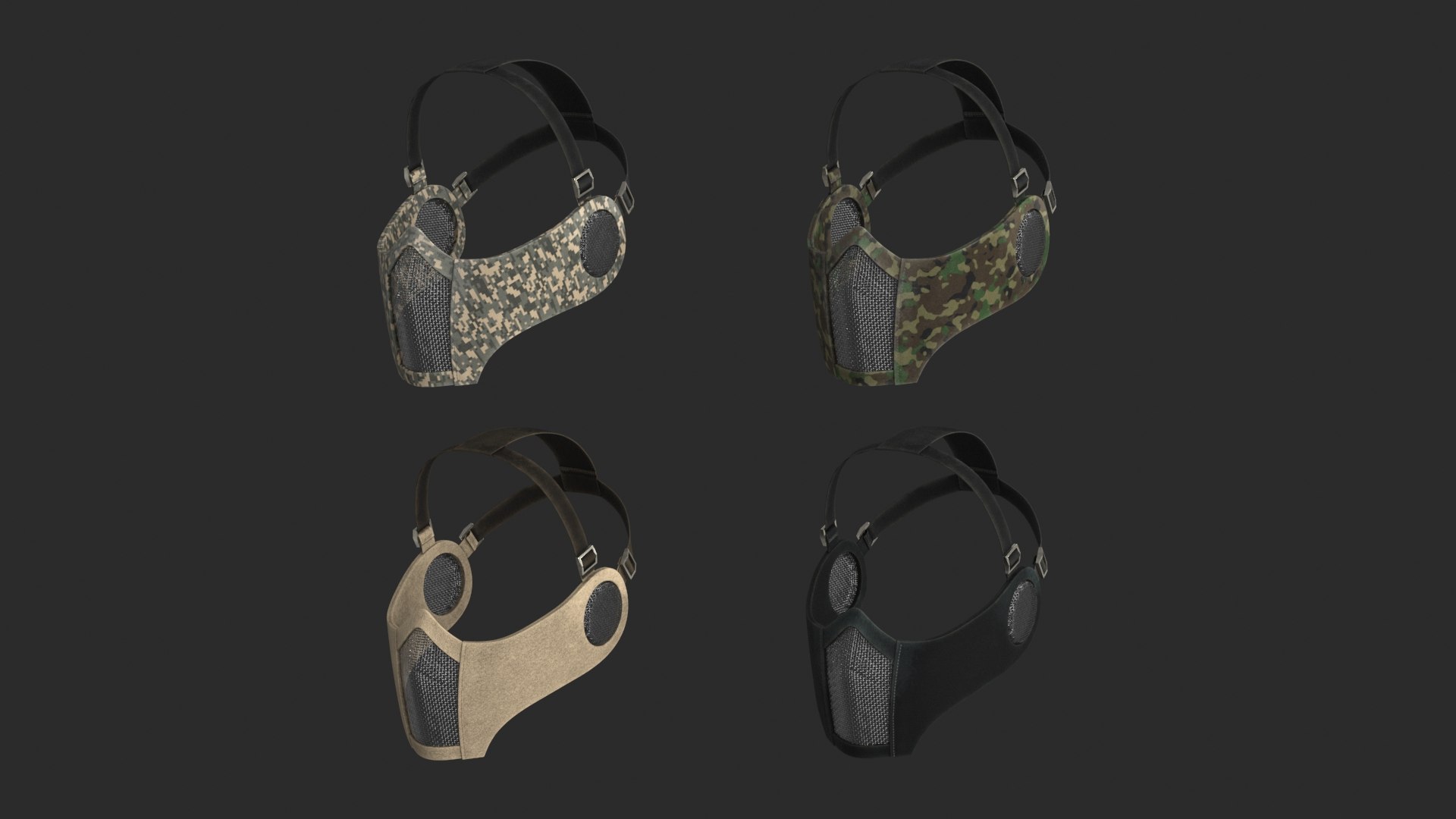 Tactical Ear Protection Mask 3D - TurboSquid 2130744