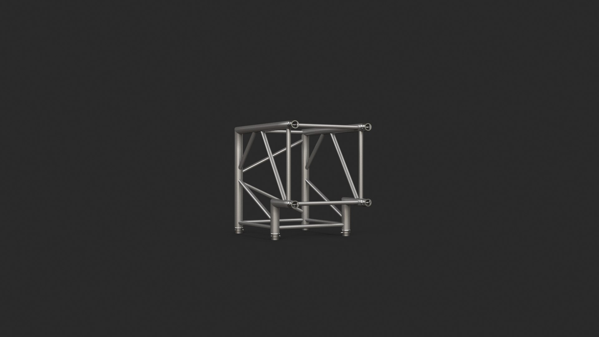 3D Model Square Truss Straight A 52D K1 - TurboSquid 2042456