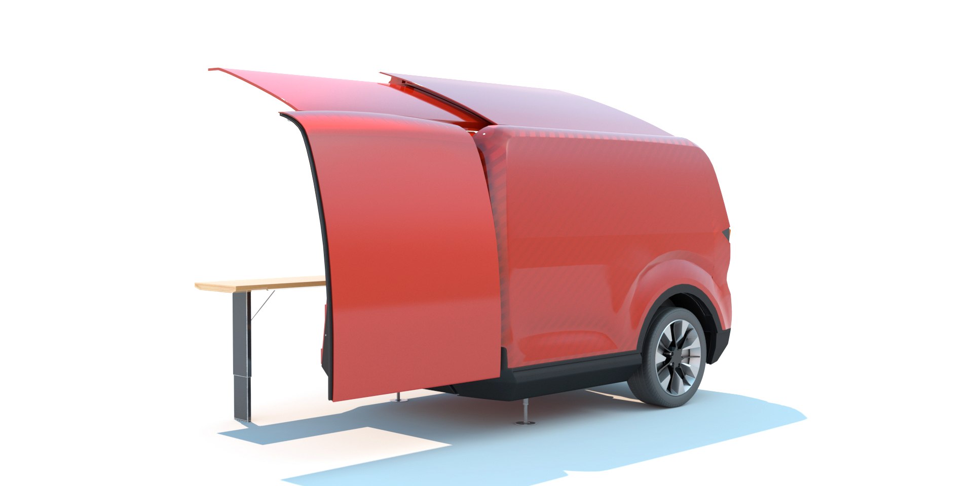 Peugeot Food Truck 3d Model