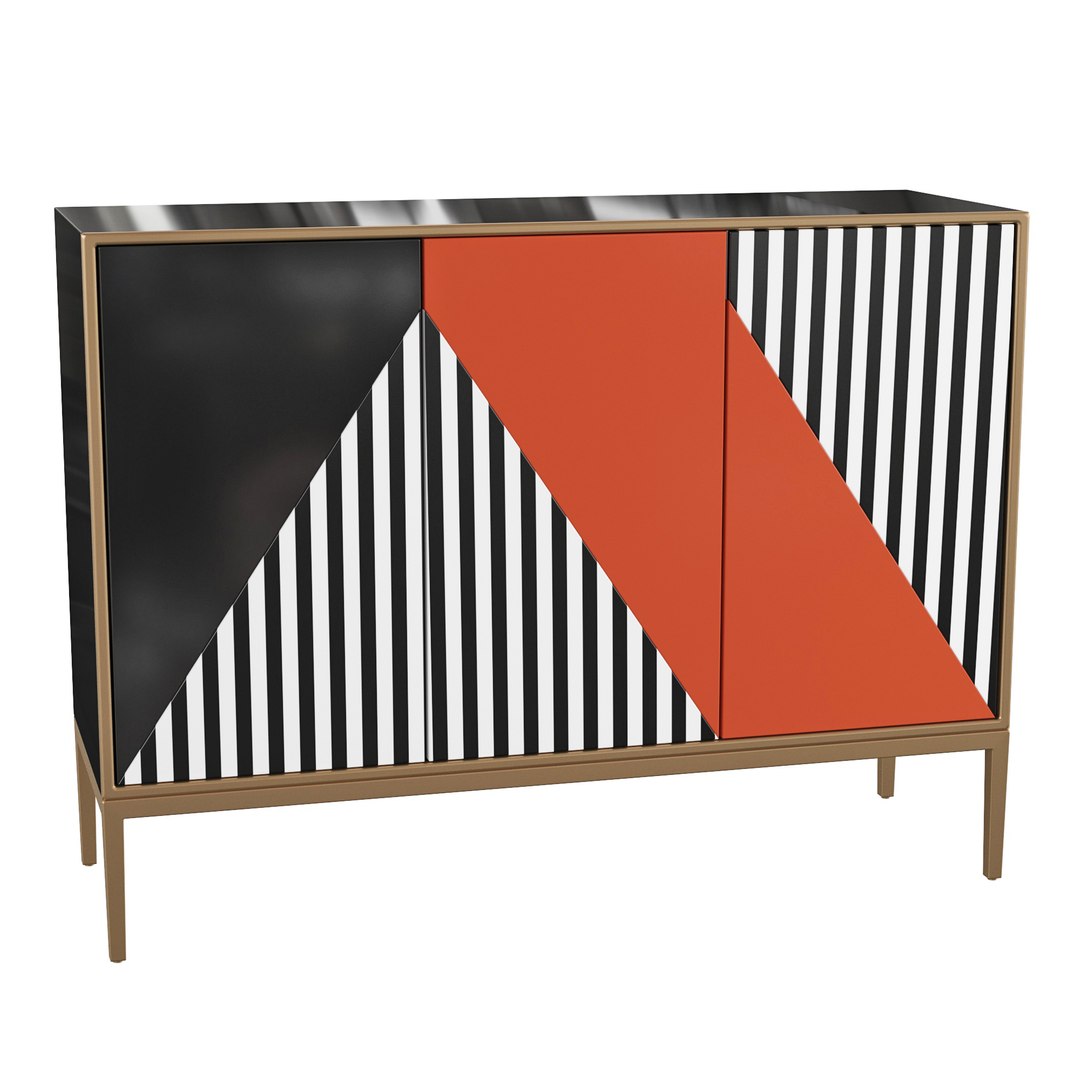 Homary-Postmodern Display Cabinet Model - TurboSquid 1842603