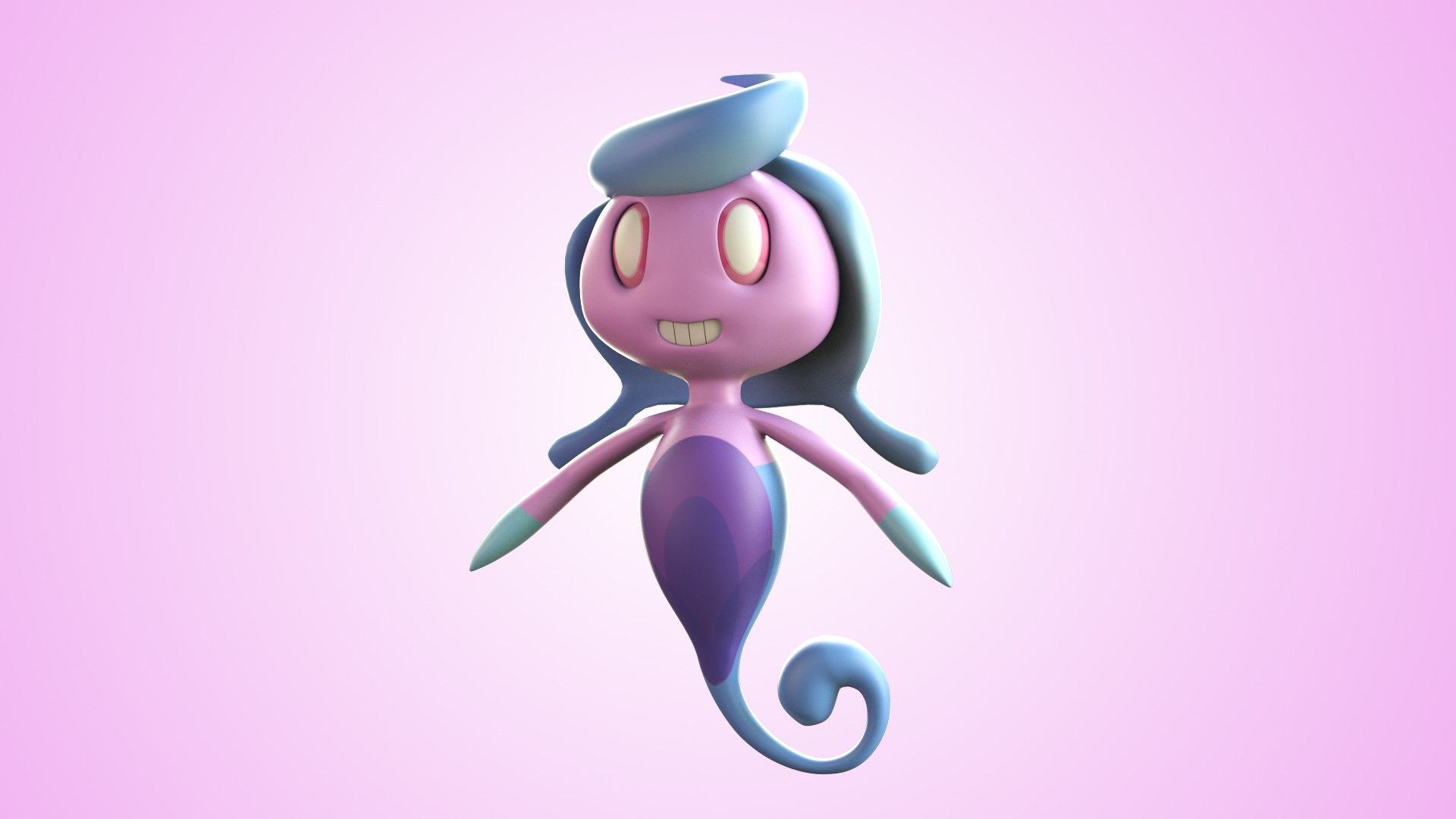 3D Little Cute Ghost - TurboSquid 2019823