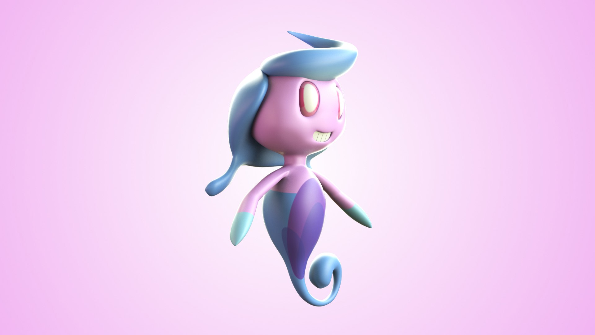 3D Little Cute Ghost - TurboSquid 2019823