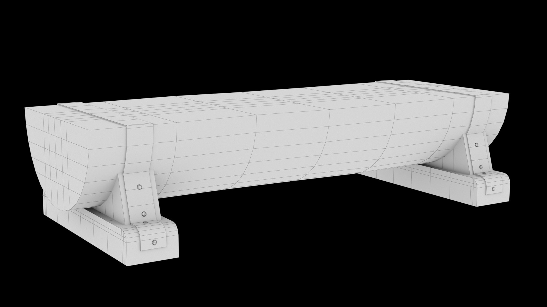 Table Log 3D Model - TurboSquid 1900663
