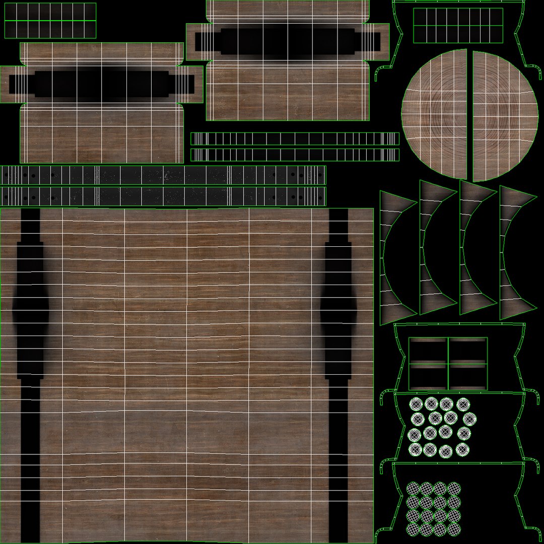 Table Log 3D Model - TurboSquid 1900663