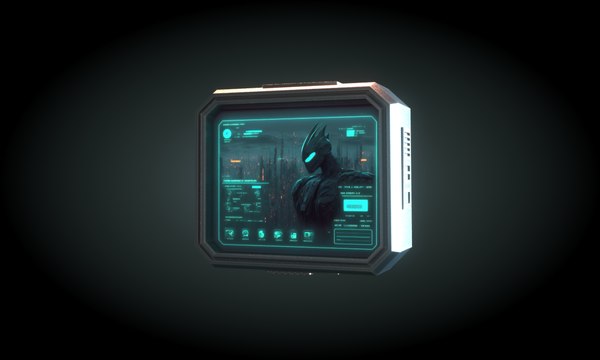 modelo 3d Sci Fi cyberpunk Monitors - TurboSquid 1999884