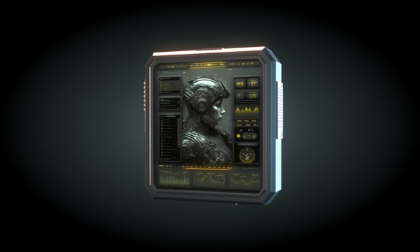 modelo 3d Sci Fi cyberpunk Monitors - TurboSquid 1999884