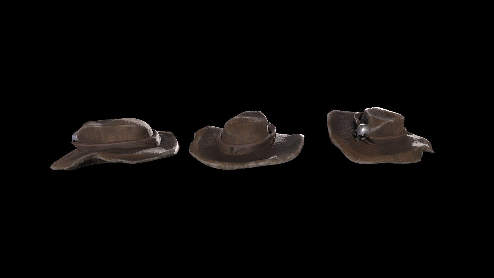 Cowboy Hat 3 3D Model - TurboSquid 2392879