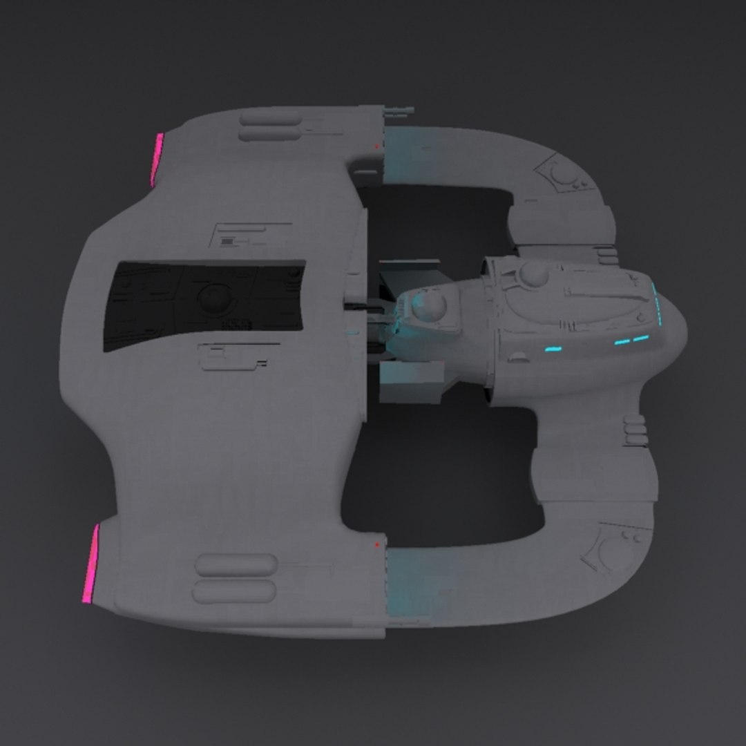 Starship Star Ship 3d Model