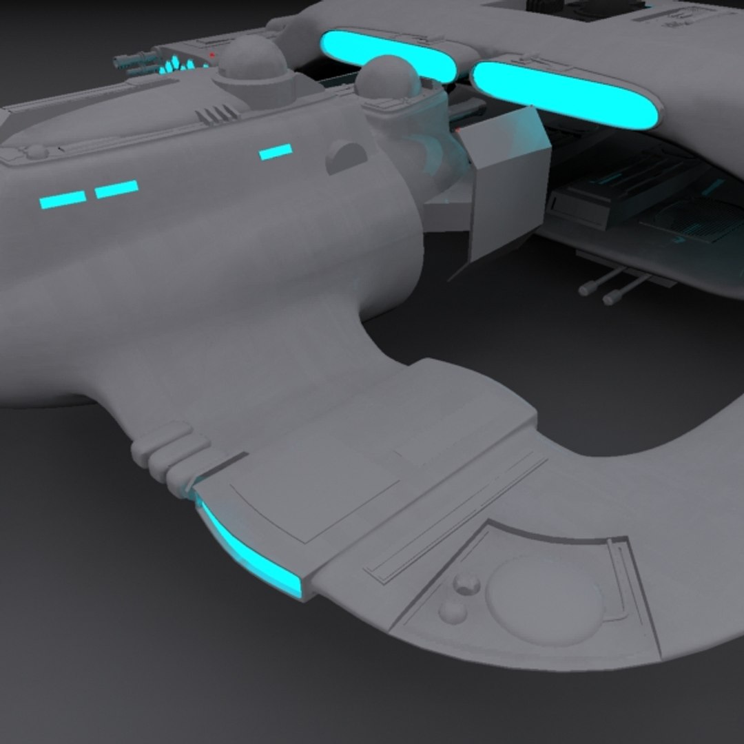 Starship Star Ship 3d Model