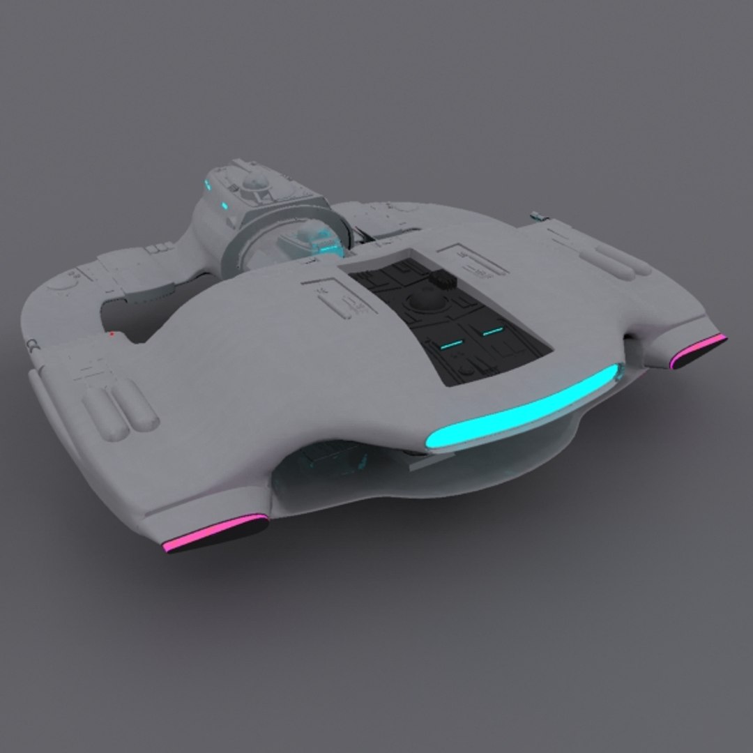 Starship Star Ship 3d Model