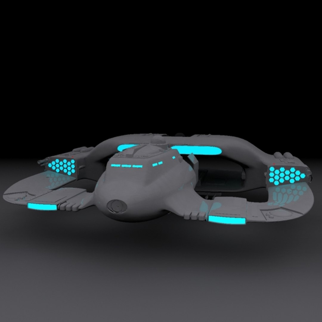 Starship Star Ship 3d Model