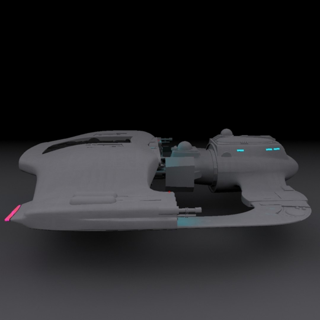 Starship Star Ship 3d Model