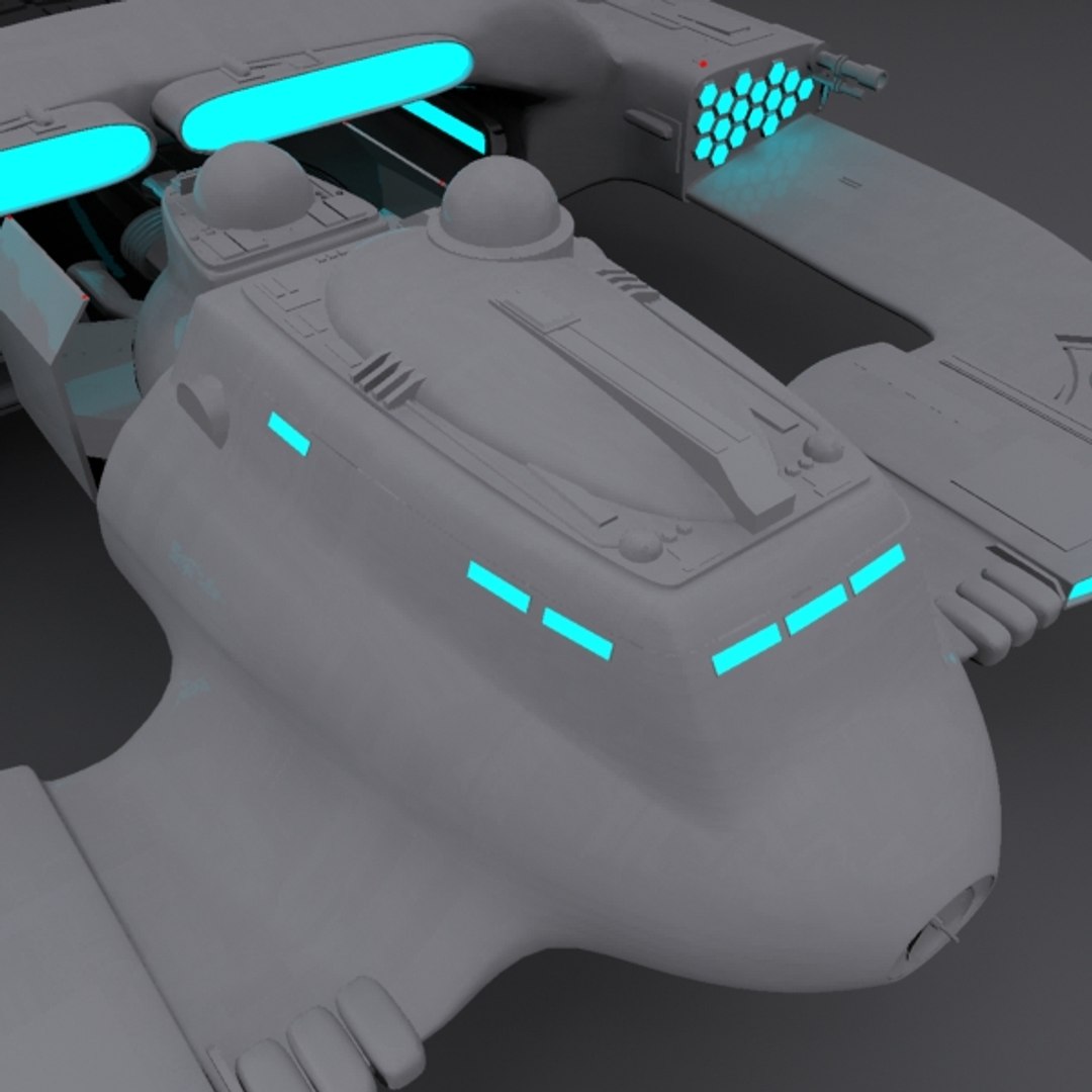 Starship Star Ship 3d Model