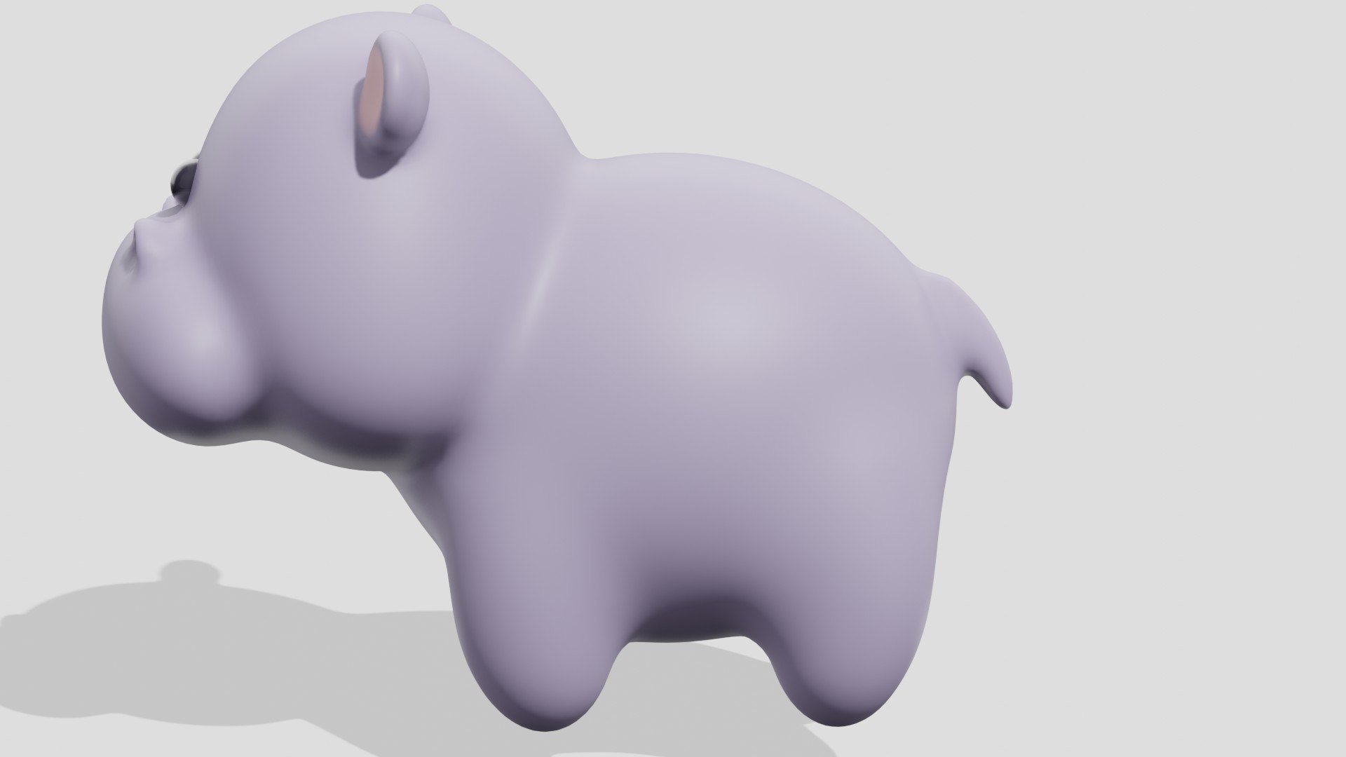 Cute Little Hippo 3D Model - TurboSquid 2096477