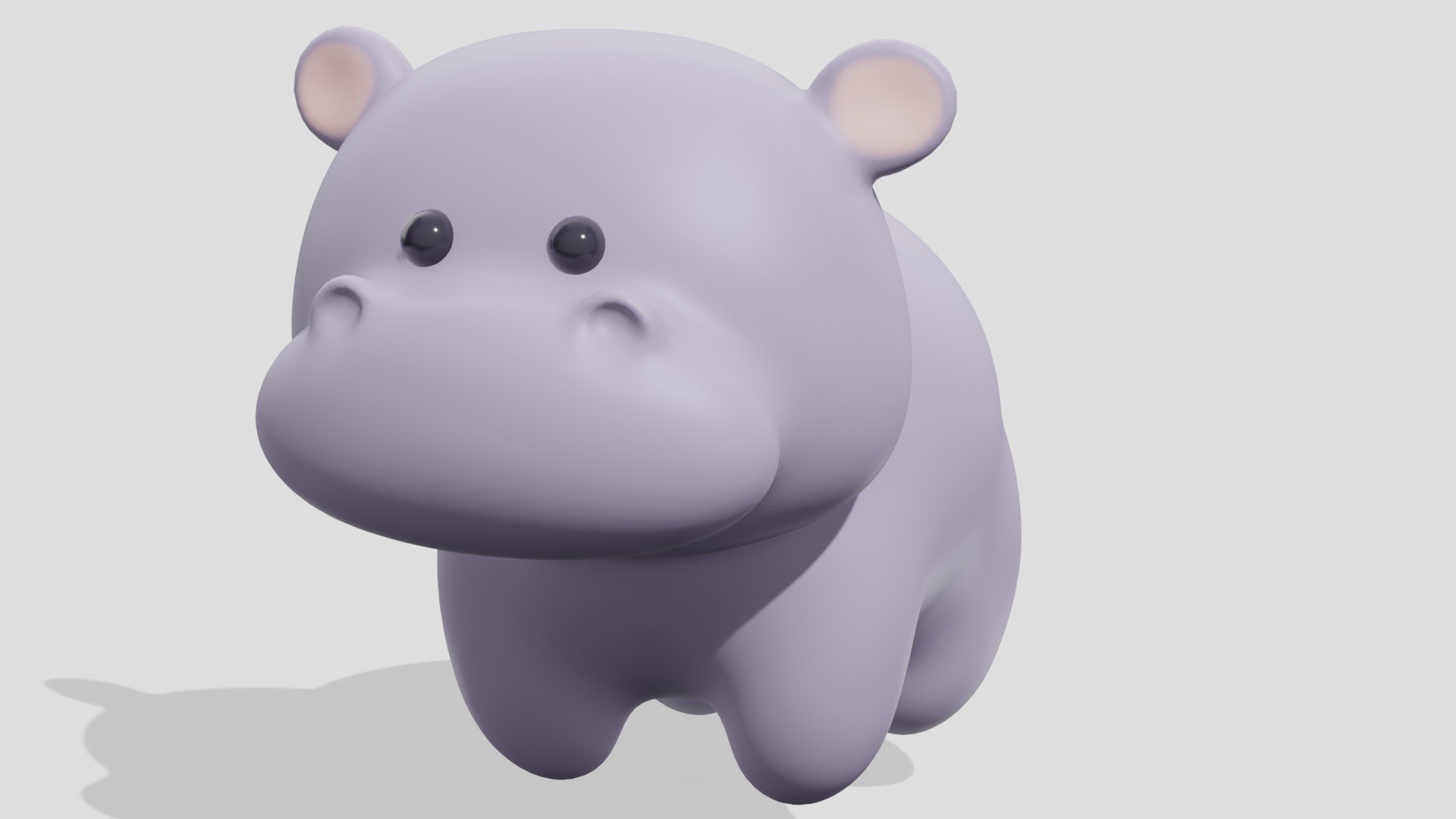 Cute Little Hippo 3D Model - TurboSquid 2096477