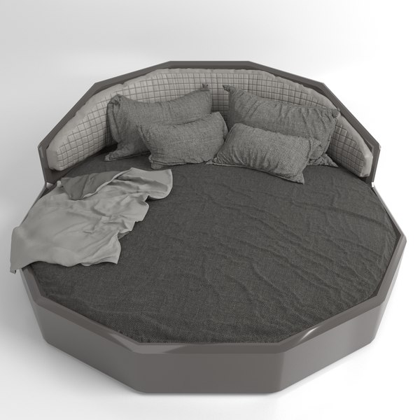 Realistic Round Bed 3D 모델 - TurboSquid 1974188