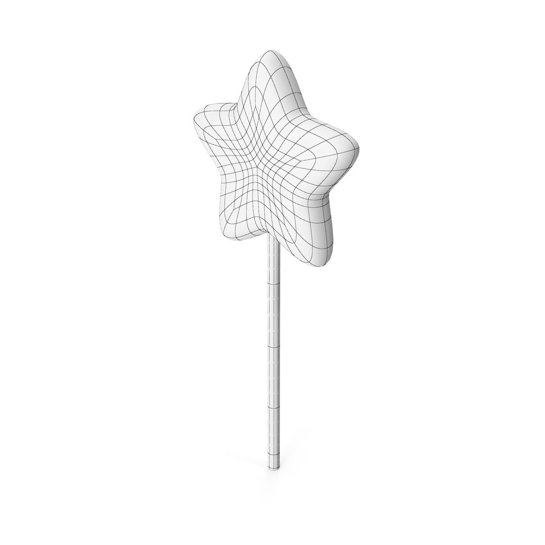3D Star Lollipop Candy Model - TurboSquid 2159730