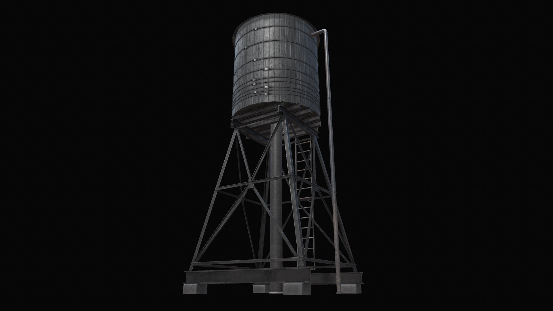 Water Tank 3D Model - TurboSquid 1845767