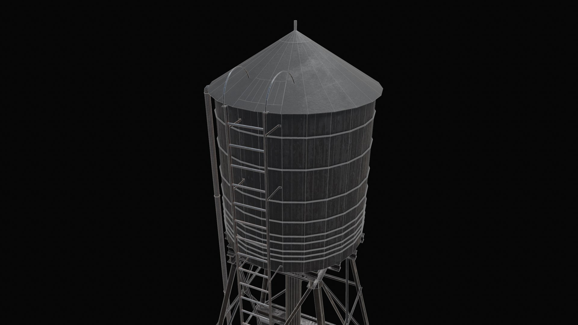 Water Tank 3D Model - TurboSquid 1845767