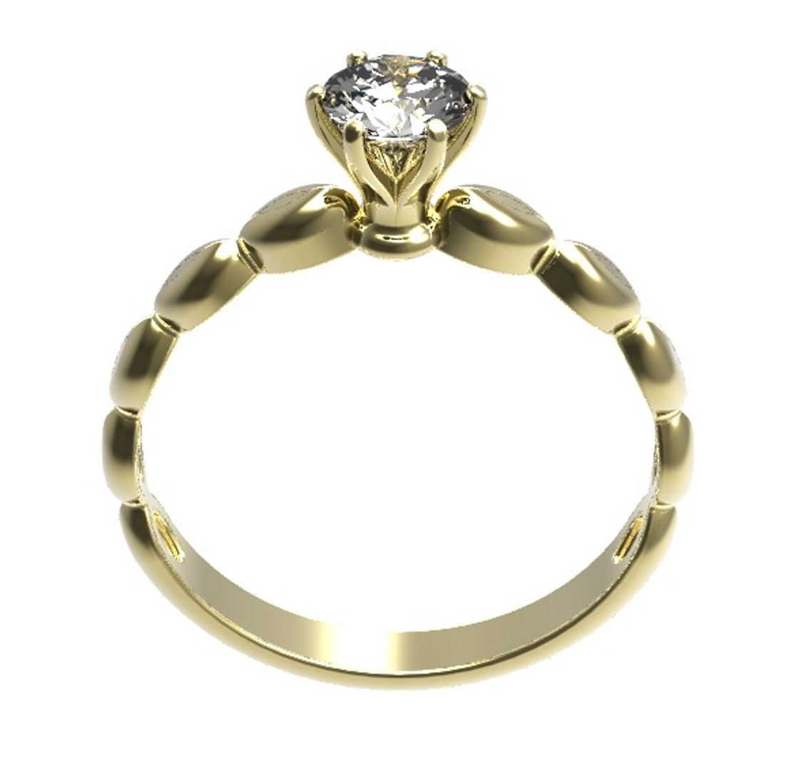 3d Model Gold Ring