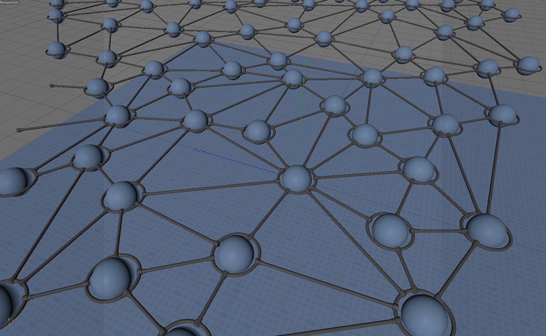 C4d Network Concept Net