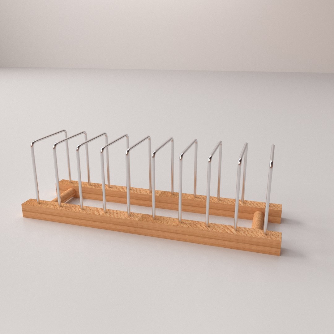3d plate rack