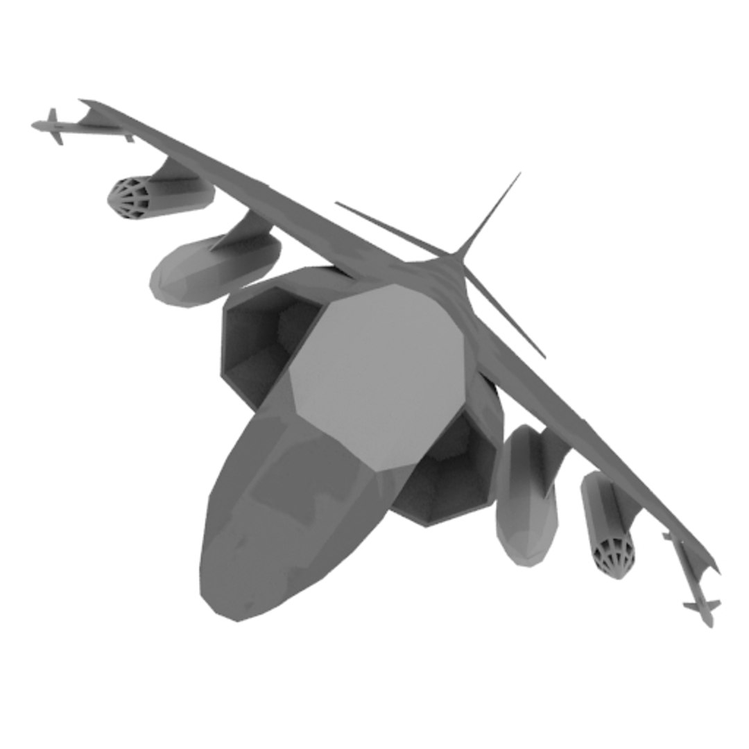 3D Harrier Jet - TurboSquid 1325464