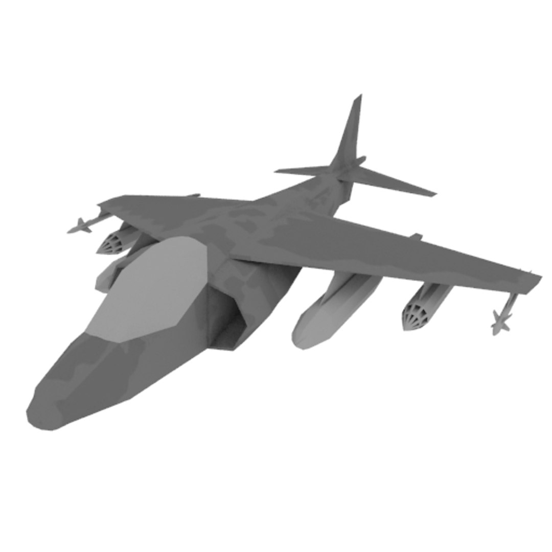 3D Harrier Jet - TurboSquid 1325464
