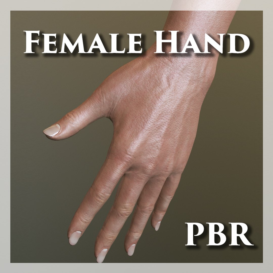 3D Female Hand Pbr Model - TurboSquid 1462887