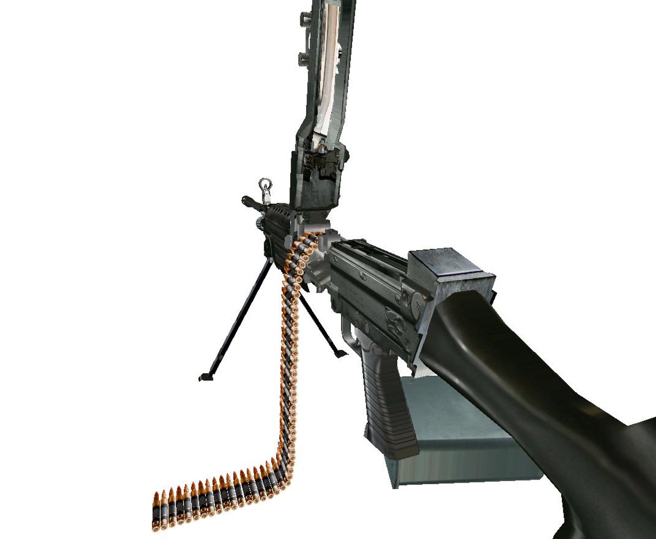 3d Automatic Rifle M249 Saw Model
