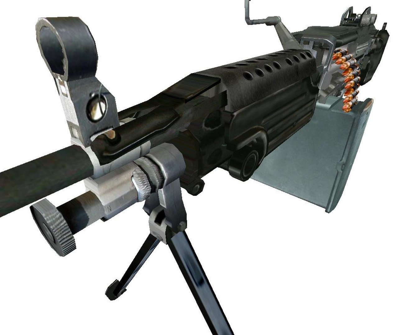 3d Automatic Rifle M249 Saw Model