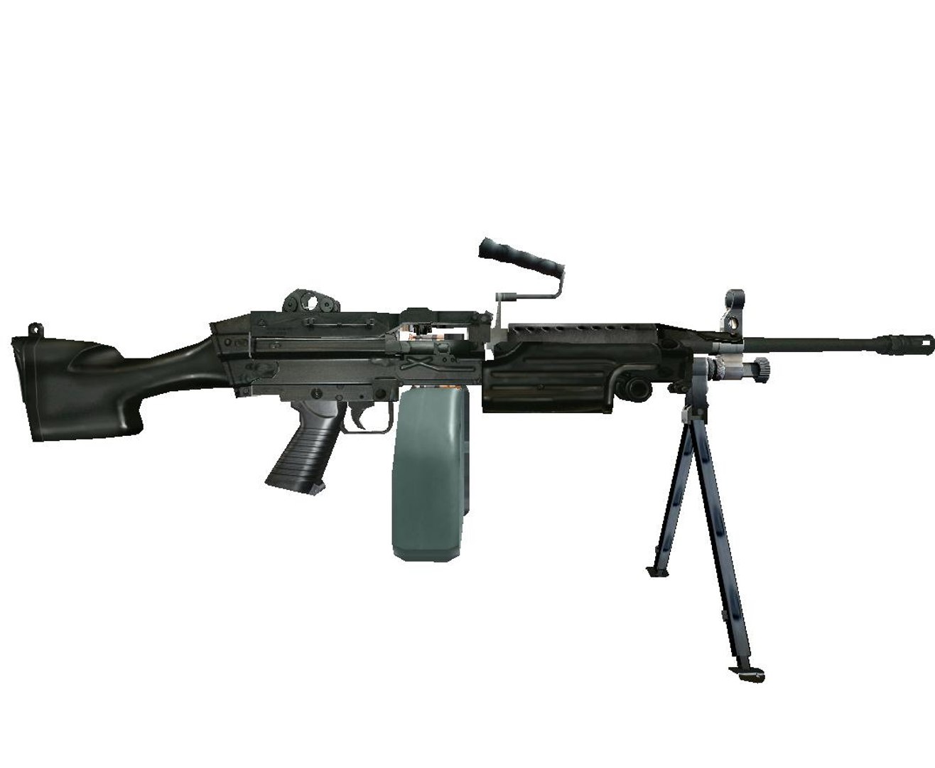 3d Automatic Rifle M249 Saw Model