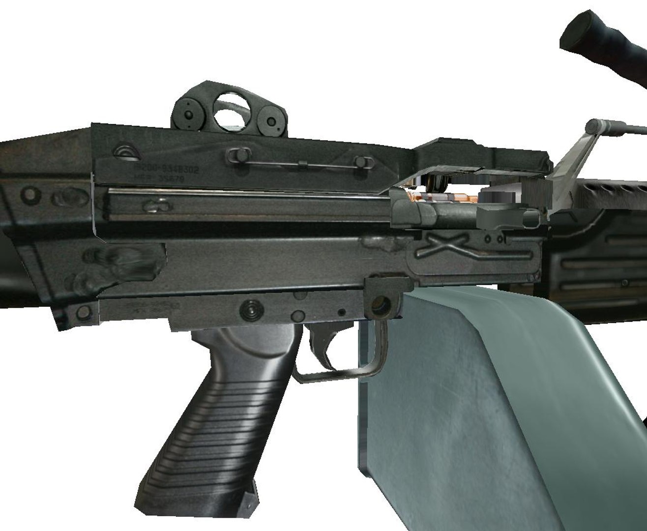 3d Automatic Rifle M249 Saw Model