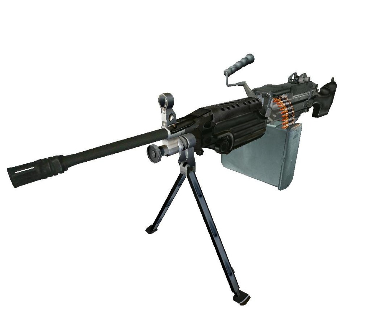 3d Automatic Rifle M249 Saw Model