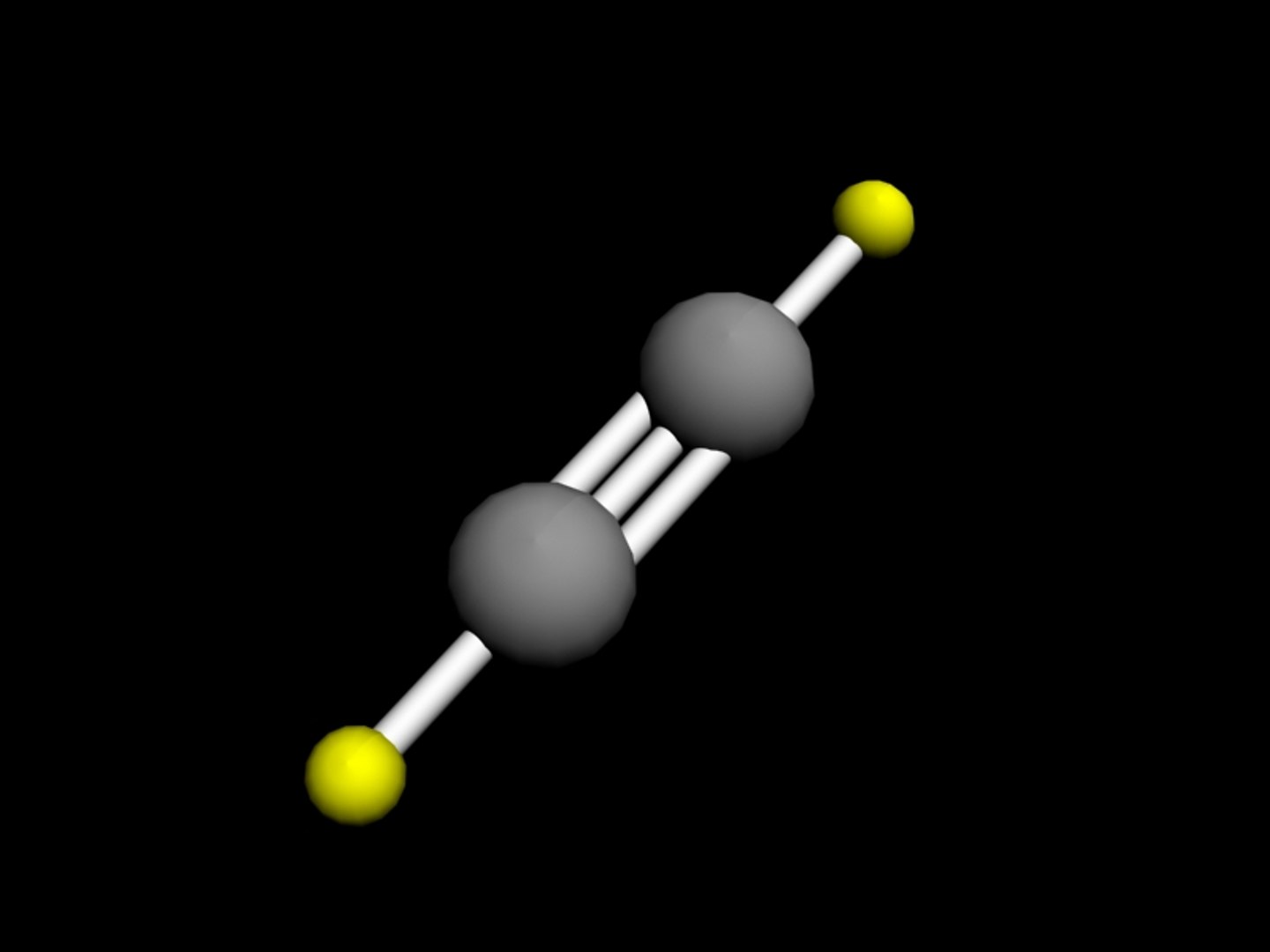 Acetylene Molecule 3d Max