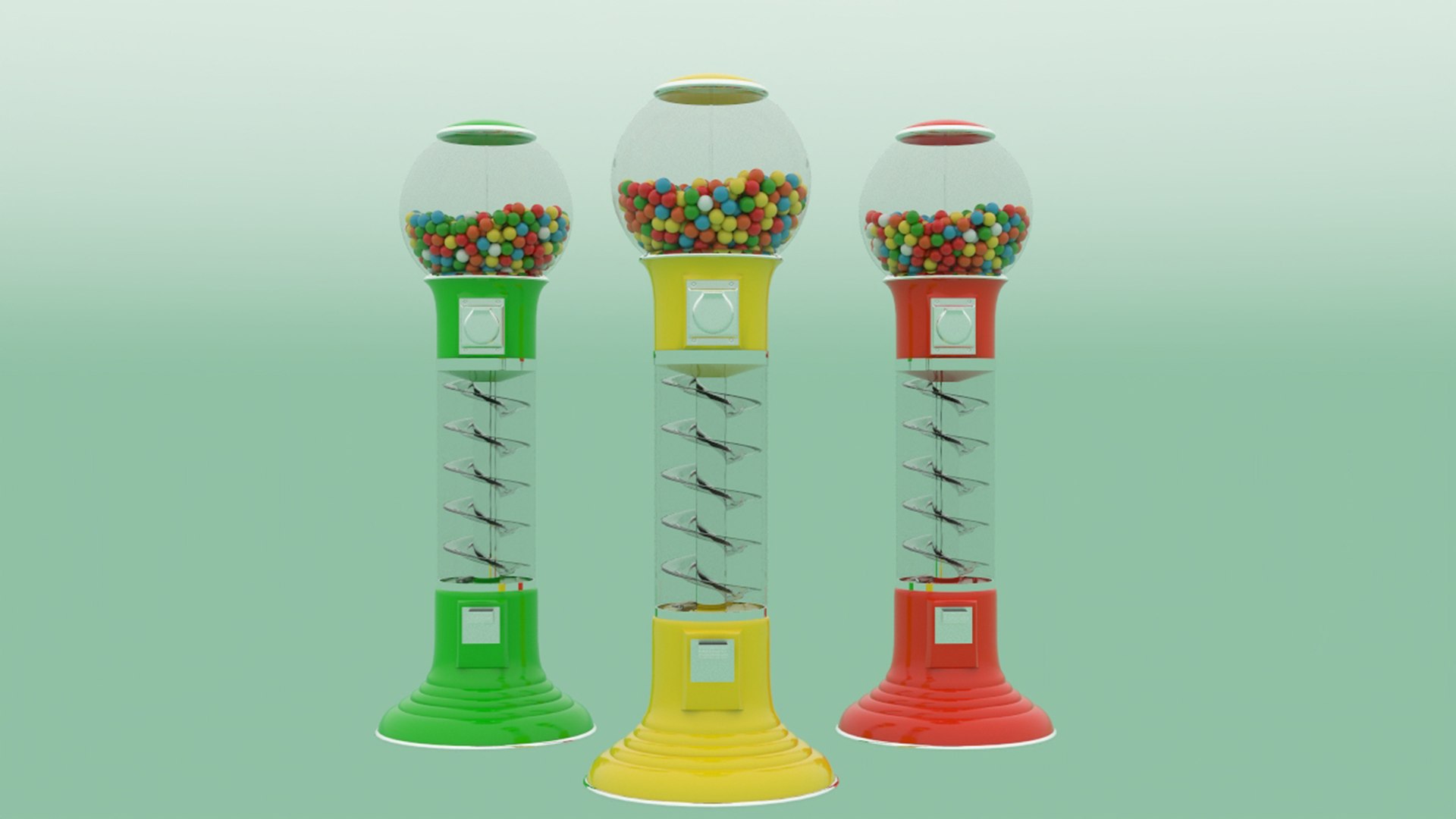 Coin gum machine 3D 모델 - TurboSquid 2034624
