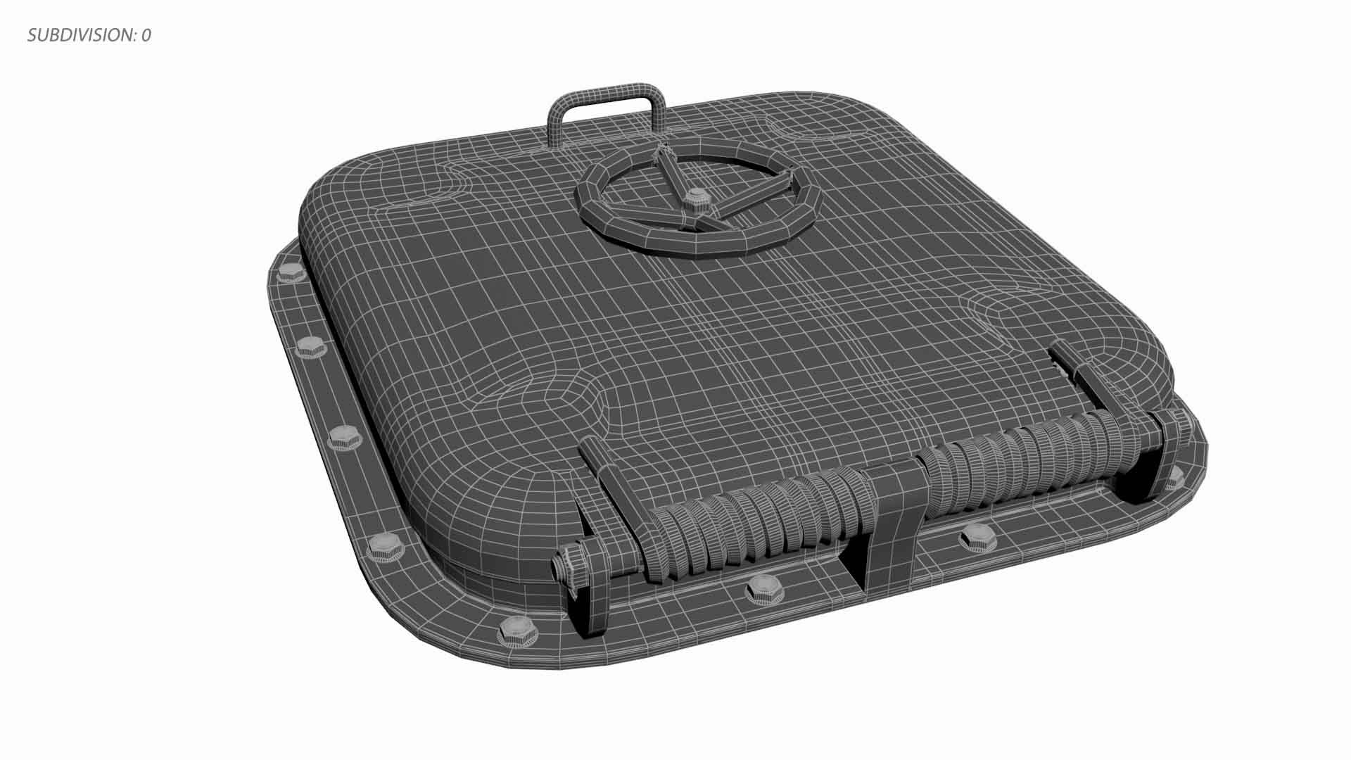 3D Old Locked Hatch - TurboSquid 2294254