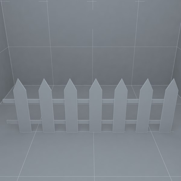 3d fence railing model